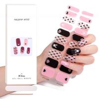 China Mobray Hot Sell Semi Cured Wraps Long Lasting Gel Nail Stickers New Arrival Styles Nail Gel Wraps With Uv Lamp for sale