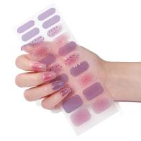 China Mobray Hot Sell Semi Cured Wraps Long Lasting Gel Nail Stickers New Arrival Styles Nail Gel Wraps With Uv Lamp for sale