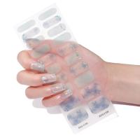 China Mobray Hot Sell Semi Cured Wraps Long Lasting Gel Nail Stickers New Arrival Styles Nail Gel Wraps With Uv Lamp for sale