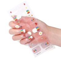 China Mobray Hot Sell Semi Cured Wraps Long Lasting Gel Nail Stickers New Arrival Styles Nail Gel Wraps With Uv Lamp for sale