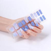 China New Arrival Top Quality No Minimum Rainbow Cured Gel Nail Wraps French Manicure Supplier Nail Strips From China for sale