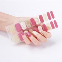 China New Arrival Top Quality No Minimum Rainbow Cured Gel Nail Wraps French Manicure Supplier Nail Strips From China for sale