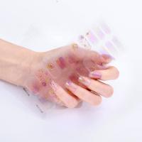 China New Arrival Top Quality No Minimum Rainbow Cured Gel Nail Wraps French Manicure Supplier Nail Strips From China for sale