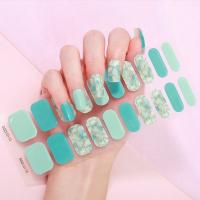 China Eco-friendly Nail Wrap Supplies Self-adhesive Korean Gel Polish Strips for Custom Logo for sale