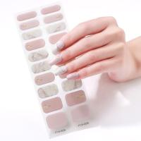 China 2023 Long Lasting UV Gel Polish Nail Wrap Bundle Halloween NFC New Led Nail Art Sticker Glitter Shades Of Black Nail Strips for sale