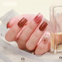 China Cheap Wholesale Full Custom Packaging Boxes Nail Wrap Solid Color Nail Sticker Variety Cute Led Lamp Nail Polish Strips Floral for sale