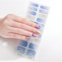 China Customized Logo DIY Designs Nail Wraps Polish Strips Gel Stickers Eco-friendly Sample for sale
