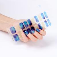 China New Material Custom Printed 2D Semi Cured Gel Nail Wraps For Girl for sale