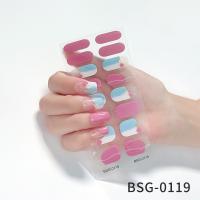 China Eco-friendly Gloss Floral Personalized Pastel Poly Gel Nails Sticker with UV Lamp for sale