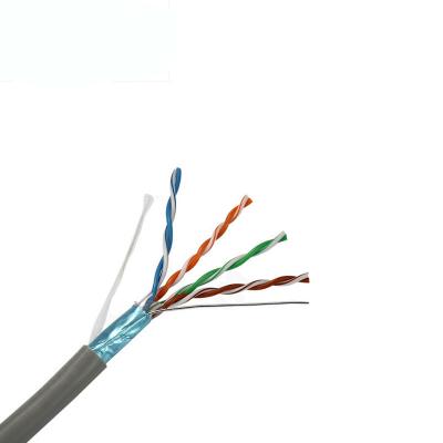 China Shielded Communication Indoor Ethernet Cable Cat5e CCA Copper FTP 1000ft for sale