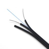 China Self Supporting FTTH Fiber Drop Cable Outdoor Steel Messenger Wire FRP G657 2 4 1 Core for sale