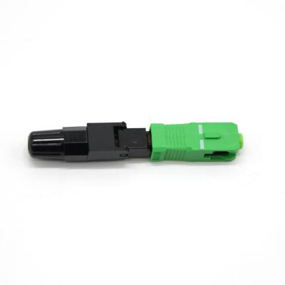 China SC APC UPC Fiber Field Assembly Optical Fast Connector 9 / 125um Singlemode for sale