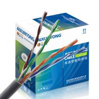 China Communication Cat5e UTP 24AWG Cable Bare Copper 0.5mm Pass Fluke Test Indoor Network for sale