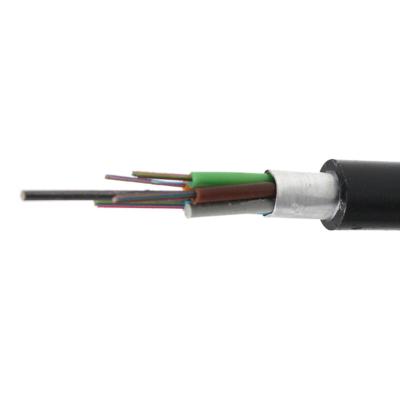 China 24 / 48 / 96 / 144 / 288 Hilos Communication Underground Fiber Optic Cable GYTA for sale