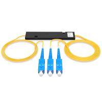China ABS LSZH Box Type SC UPC 1x8 Optical Fiber Splitter FTTH Single Core for sale