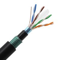 China Cat6 FTP / UTP Ethernet Lan Cable LSZH / PVC Black Armored for sale
