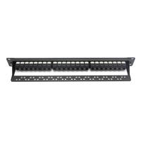China RJ45 24 Port Fiber Cat5E Cat6 Cat6A Patch Panel Network Accessories for sale