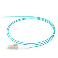 China OM3 Multimode 0.9mm LC Connector Fiber Optical Pigtail IEC Grade B Standard for sale
