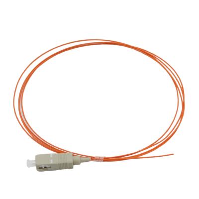 China Small Loss 0.9mm 9/125 Fiber Cable Cord MM Simplex 1.5m SC UPC/PC for sale