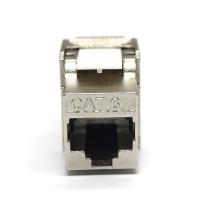 China FTP RJ45 180 Degree Toolless Network CAT6 Keystone Jack CAT6A CAT7 Zinc Alloy Shielded for sale