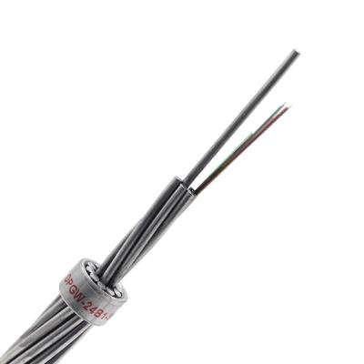 China G655C G652D Opgw Fiber Optic Cable 24 36 48 96 144 Core for sale