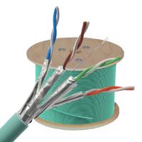 China Indoor Cat6a Network Cable Copper Conductor Wire 1000ft Per Roll for sale