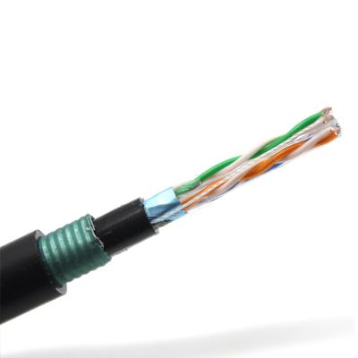 China Bare Copper Network CMX Armored CAT6 Ethernet Cable FTP Shielding Type for sale