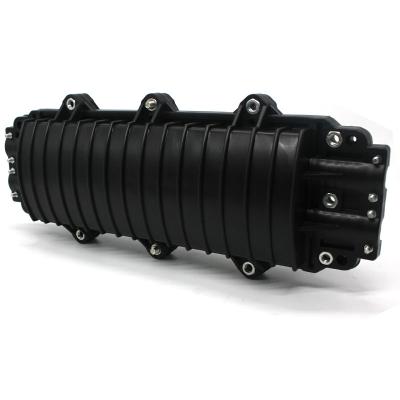 China Outdoor Horizontal 12 - 48 Core Fiber Optic Joint Enclosure Box Support PLC Splitter for sale