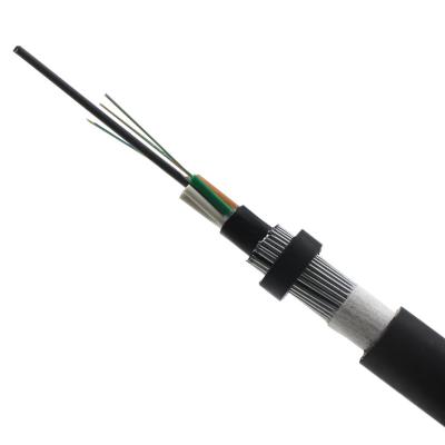 China Submarine 48 96 Core Fiber Optical Cable GYTA33 GYTS33 Single Mode Armored Stranded Tube for sale