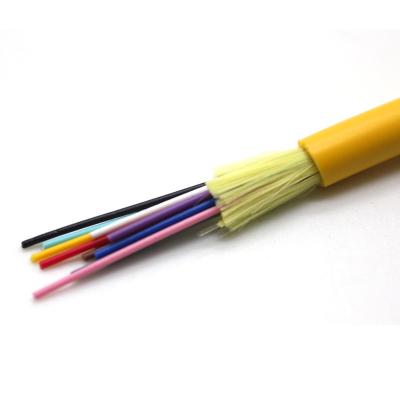 China GJFJH GJFJV Indoor Fiber Optic Cable Single Mode 2 4 6 8 12 Cores LSZH Jacket for sale