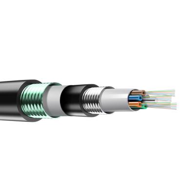 China GYTA53 GYTY53 Duct Direct Buried Fiber Optic Cable 12 24 36 48 72 96 Core for sale
