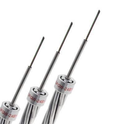China 24 Core Single-Mode Opgw Optical Cable Power Communication Optical Fiber Cable for sale