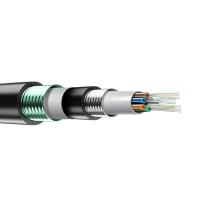 China 24 48 96 144 Core G652D SM Armoured Fiber Optic Cable GYTA GYTA53 Underground Waterproof for sale