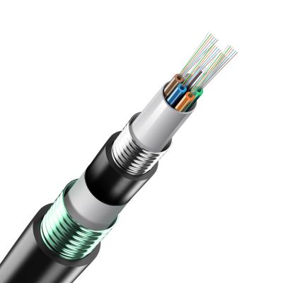 China GYTA53 G652D Single Mode Outdoor Fiber Optic Cable 4 6 8 12 48 96 144 Core for sale