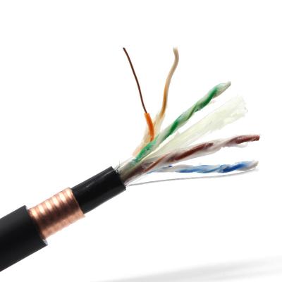 China Manufacturer Price 1000Ft Outdoor Jelly Filled Cat6 Cable Utp/Ftp Armored Cat6 Cable for sale