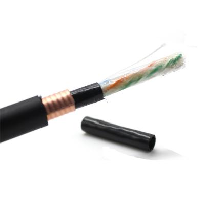 China Steel Wire Armoured UTP/FTP Cat6 Solid Cable Direct Burial LSZH/PVC SWA Ethernet Lan Cable Factory for sale