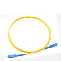 China Indoor Communication Cable LC-SC SM Duplex Fiber Optic Patch Cord PVC/LSZH G657A for sale