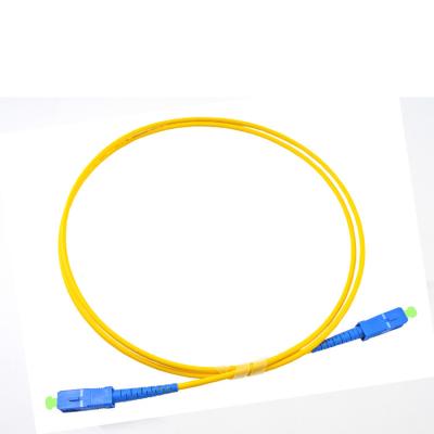China Indoor Communication Cable LC-SC SM Duplex Fiber Optic Patch Cord PVC/LSZH G657A for sale
