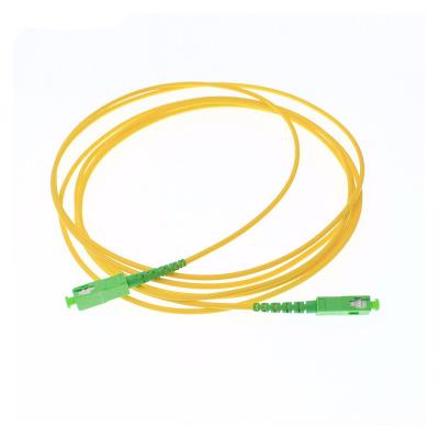 China Single Mode Simplex 5meters Length SCUPC-SCAPC SCAPC-SCAPC Fiber Optic Patch Cord for FTTH for sale