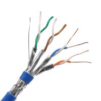 China PVC/LSZH Jacket CAT7 Network Cable S/FTP 23AWG BC Conductor Al Foil Braiding Manufacturer for sale