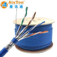 China SSTP SFTP CAT8 CAT7E Network Cable 40G High Speed 2000Mhz Double Shielded 22AWG 23AWG Manufacturer for sale
