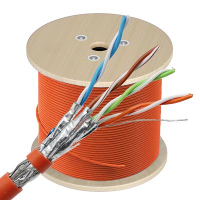 China Factory Price Cat7 SFTP Network Cable Indoor And Outdoor OEM Support Cable Fluk Test Pass Ethernet Cable for sale