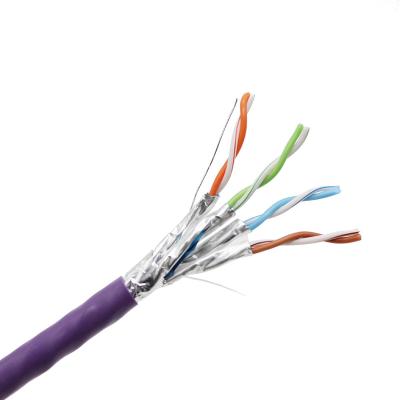 China China Manufacturer Cat7 305m Network Lan Cable Double Shielded 4 Pairs 23awg Cat6a LSZH Ethernet cable for sale
