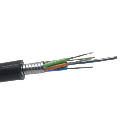 China GYTS 6 Core Outdoor Direct Buried Fiber Optic Cable for Stranded Loose Tube Construction for sale