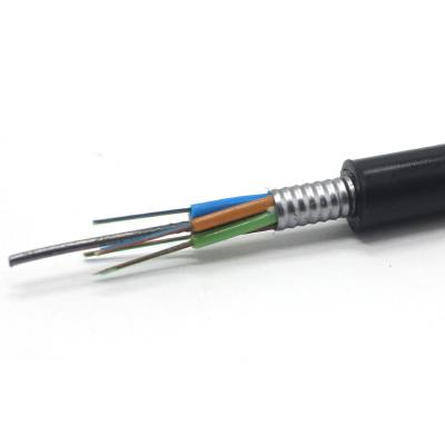 China 8 Core GYTS Fiber Optic Cable for Outdoor Direct Burial Stranded Loose Tube Construction for sale