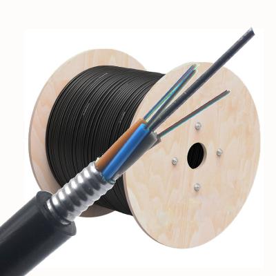 China GYTA Single Mode G652D Fiber Optic Cable Multi-loose Tube Corrugated Steel Optical Cable for sale