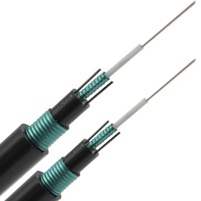 China GYXTW 48-Core Outdoor Optical Fiber Cable Single Mode Triangle Armored GYXTW53 for sale