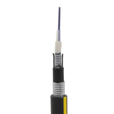 China Construction Central Loose Tube Fiber Optic Cable GYTS53 GYXTW GYTA Singlemode 9/125 for sale