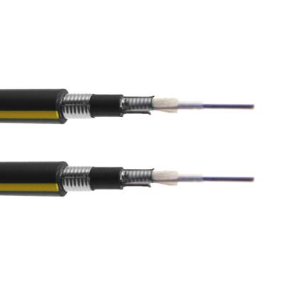 China Double Jacket Outdoor Direct Burial 12Core To 144 Cores GYXTW53 Armored Fiber Optic Cable for sale