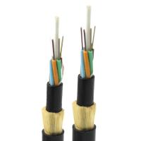 China ADSS Aerial Fiber Optic Cable Single Jacket Span 50M to 150M All Dielectric Self-Supporting for sale